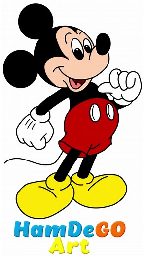 Easy Mickey Mouse Drawing Tutorial