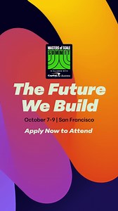 Join visionary leaders at Masters of Scale Summit, presented in alliance with Capital One Business, October 7–9 in San Francisco. This year’s theme, The Future We Build, sets the stage for bold ideas and powerful connections as we forge the solutions that will define the next era of business. Apply now to attend Masters of Scale Summit — it's anything but business as usual. | Masters of Scale | Facebook