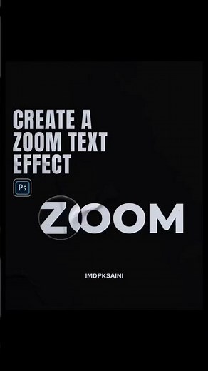 Create a Realistic ZOOM Text Effect in Photoshop | Glossy Magnify Lens Effect Tutorial