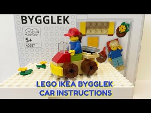LEGO IKEA Bygglek Car Building Instructions / Tutorial