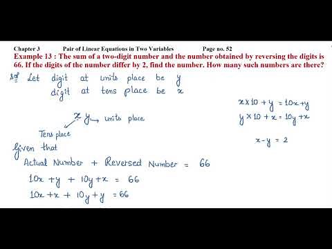 The sum of a two-digit number and the number obtained by reversing the digits is 66. If the digits..
