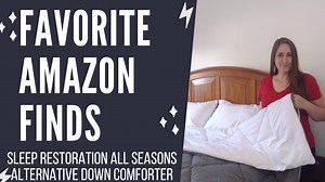 Watch Sleep Restoration All Seasons Alternative Down Comforter on Amazon Live