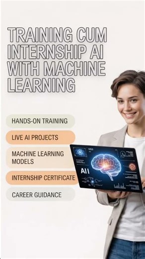 Build your future in AI & Machine Learning 🚀Hands-on Training Live Projects Internship Certificate