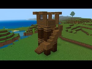 Minecraft Starter Tower House | Easy Spruce Build Tutorials