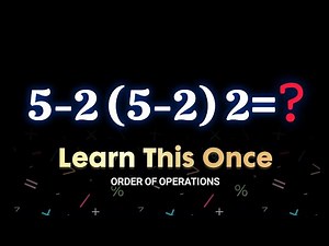 Learn This Once and Never Get It Wrong Again ✋️Order of Operations #math #viralvideo #pemdas #maths