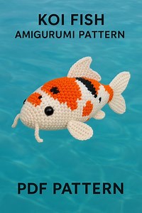Koi Fish Amigurumi Crochet Pattern – Realistic Plush, Japanese Koi PDF Tutorial, Detailed Step-by-step Instructions, Digital Download - Etsy Canada
