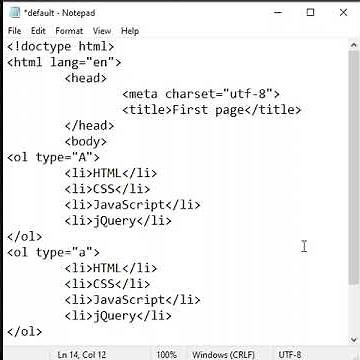 HTML Ordered Lists | HTML ol Tag | #html #shorts 13 🚀