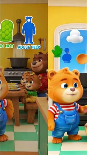 3 Kitchen Safety Rules Every Child Must Know 🐻 | Coco The Bear #shorts