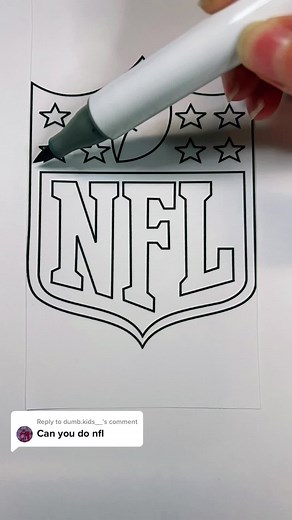 Easy NFL Football Team Logo Drawing Tutorial