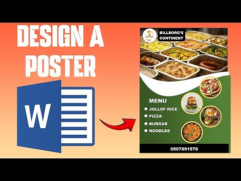 How to Design a Poster in Microsoft Word