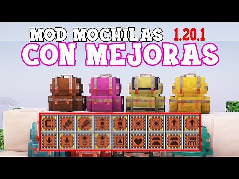 MOD MOCHILAS con MEJORAS 📚 GUIA SOPHISTICATED BACKPACKS 1.20.1 en Minecraft