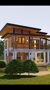 Simple House Design HOUSE CODE: H00385 BEDROOM - 2 Location: Philippines All Designs are the Property of The BARRIO ARCHITECT. For Designs and Plan Pricing, message us. #barrioarchitect #smallhouse #asianhouse | Barrio Architect