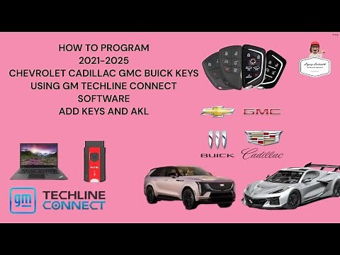 HOW TO PROGRAM 2021-2025 CHEVROLET CADILLAC GMC BUICK KEYS USING GM TECHLINE CONNECT SOFTWARE