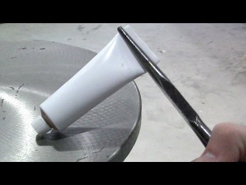 How to seal a Plastic Toothpaste Tube [ without a tube sealer ]