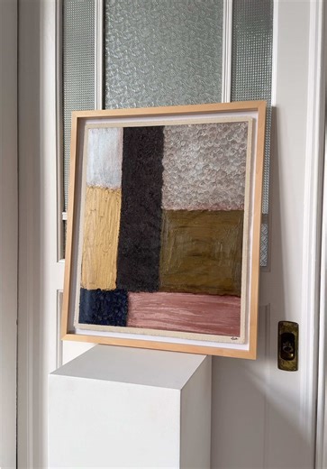 Abstract Oil Pastel Art: Tell Me About Your Day