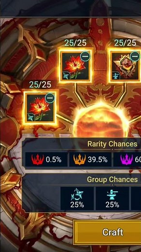 Using The Forge With Legendary Forge Pass Fragments To Craft Relics In RAID Shadow Legends