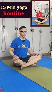 Only 15 minutes ⏰ A quick yoga flow to stretch, strengthen & energize your day. If you have very little time, this quick 15-minute yoga routine is perfect for you. These stretches will relax your body, improve flexibility, and enhance your overall fitness level. | Yogadhara wellness