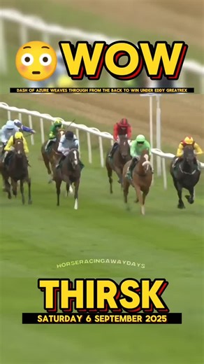 1.7K views · 121 reactions | ⚪DASH OF AZURE - Had Plenty To Do But Gets Up JUST In Time On The Rail! What-A-Day For Tony Bloom & Ian McAleavy #ThirskRaces #Horse #DashOfAzure #HorseRacing | Horse Racing Away Days | Facebook