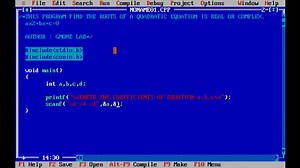 C Program To Find Quadratic Equation