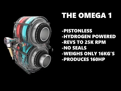 This pistonless engine runs on hydrogen and revs to 25k rpm