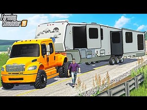 MASSIVE CAMPER BOUGHT ($200,000) FAT BOB'S RV AND TRAILER | FARMING SIMULATOR 2019