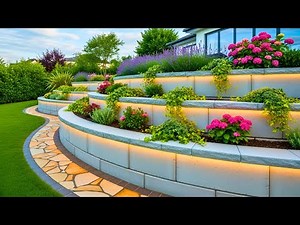 100+ Creative Retaining Wall Ideas for Sloped Backyards | DIY Terraced Landscaping + Drainage Guide