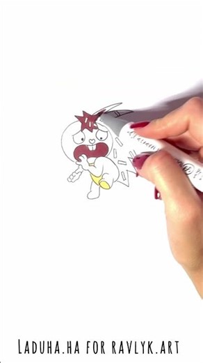 🍁 Draw Flaky from Happy Tree Friends 😲 Art for Fans 💥 #shorts #drawing #RavlykArt