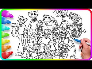 Coloring Pages POPPY PLAYTIME / How to color Characters from Poppy Playtime