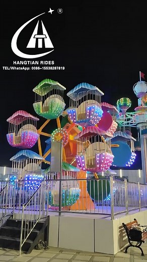 Mini ferris wheel and samba tower in Dubai park. #miniferriswheel #sambatower | Hangtian Rides