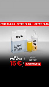 Code exclusif 🔴 Economisez 15 € sur notre vente exceptionnelle | bulk