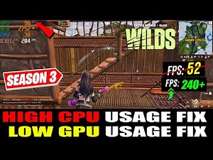 How To FIX Low GPU Usage and High CPU Usage in Fortnite Chapter 4 Season 3 (More FPS & Fix Freezing)