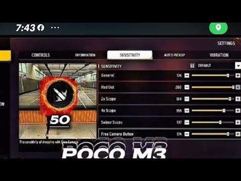 Poco M3 Best Sensitivity Settings 🔥 | Free Fire MAX Sensitivity 2026 | #freefiresetting