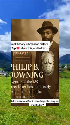 Did you know a Black man shape the way we send mail today? Philip B. Downing patented the “street letter box” in 1891 — the early design that evolved into the modern mailbox. His invention made mailing safer, easier, and more accessible for millions of people. Black history is American history. Tap ♥️, share this, and follow .