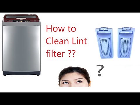 How to clean Lint filter and Water inlet filter | Haier 7.5 KG Top load Washing machine