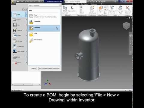 Create Bill of Materials in Autodesk Inventor Using COMPRESS Model