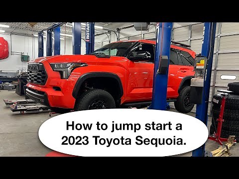 How to jump start a 2023 Toyota Sequoia