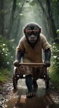 He Cried In The Rain, But Saved His Mother! 😭🌧️💊 The Weight of Family|‪@ZolatheChimp-o8y8o‬ #reels