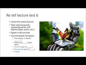 PTE Retell lecture test 6