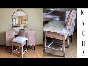 DIY Vanity Makeover w Chalk Paint