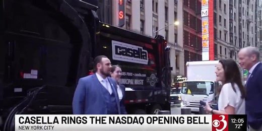 Casella celebrates 50-year anniversary by ringing in NASDAQ