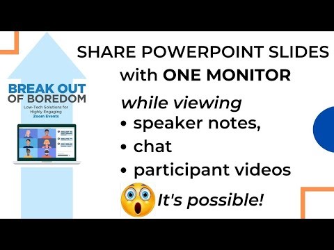Share PowerPoint with ONE Monitor (and see notes and chat!)