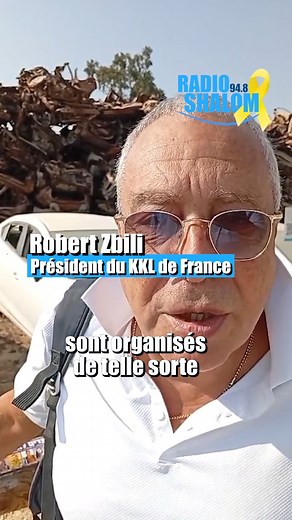 3.6K views · 139 reactions | A seulement dix minutes de Kfar Aza, le long de la route 232, repose désormais ce qu’on appelle le cimetière des voitures. 1600 véhicules, vestiges du 7 octobre, témoignent de l’horreur et du courage. C’est ici que des centaines d’Israéliens ont été massacrés. Une délégation du KKL s’est rendue sur place. Le message de son président Robert Zbili ️ | Radio Shalom 94.8 | Facebook