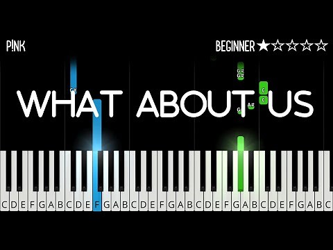 P!nk - What About Us - EASY Piano Tutorial