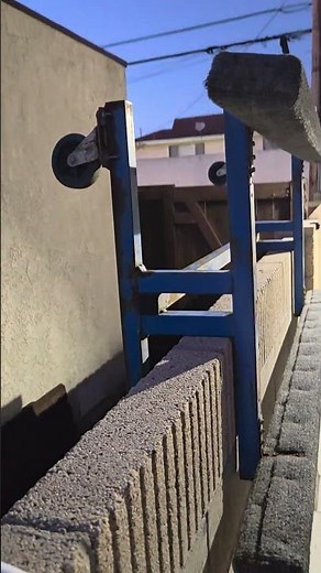 LifeHack: using fence to store jet ski cart.