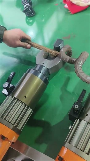 Pre-shipment testing of Orange NRB20 Rebar Bending Machine