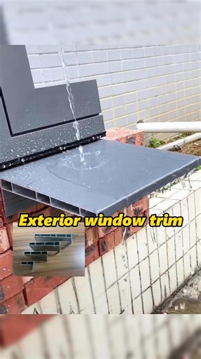 Aluminum alloy outdoor window covers can prevent rainwater from washing away the wall surface, keeping the wall surface clean and tidy.#walldécor #windowdesign #windowdecor #windowframes #aluminumwindows #windows #windowfactory #love #homedecor #outdoortiles #safetydoor #carporch #patio #houserenvation | chinawindowdoors