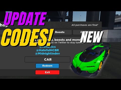 *NEW* UPDATE! CAR!!! CODES* [🔧LAG FIX] Midnight Chasers: Highway Racing ROBLOX