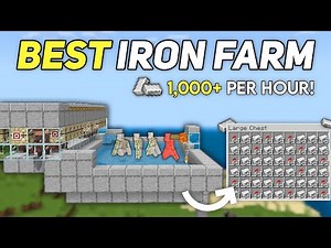 BEST IRON FARM IN Minecraft 1.21 Bedrock | NEW DESIGN