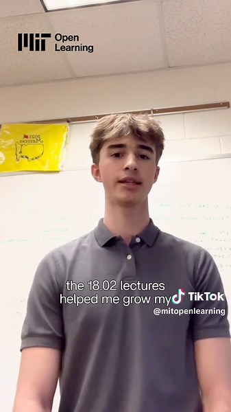 Want to learn college-level math…before college? 🤯 This 17-year-old did it with free @mit online courses. You can too on MIT Learn: learn.mit.edu #StudyTok #MathTok #PeerTutor #OpenLearning #STEM