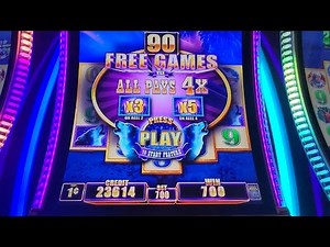 Max Bet, 90 Initial Spins at 4x on Timberwolf Diamond